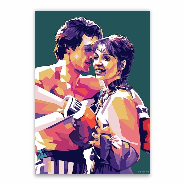 Rocky And Adrian Animated Poster - A1 | Shop Today. Get it Tomorrow ...