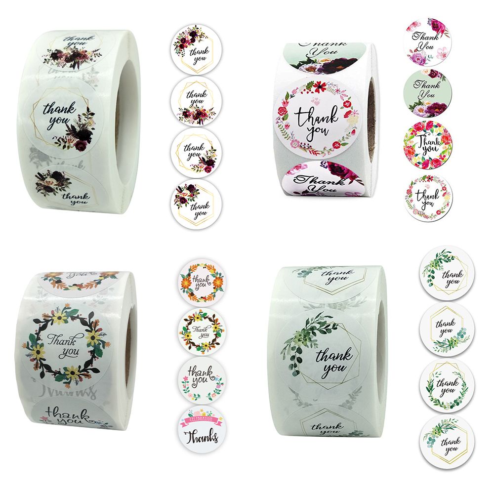Business Packaging Thank You Gift Stickers -combo 4 pack-2000 stickers ...