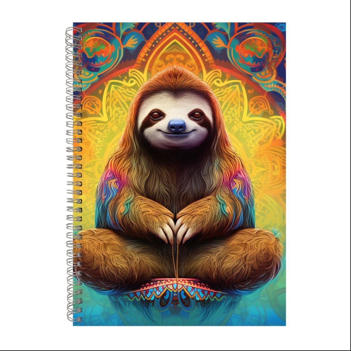 Psychedelic Sloth 1 Gift Idea A4 Notepad 250 | Shop Today. Get it ...