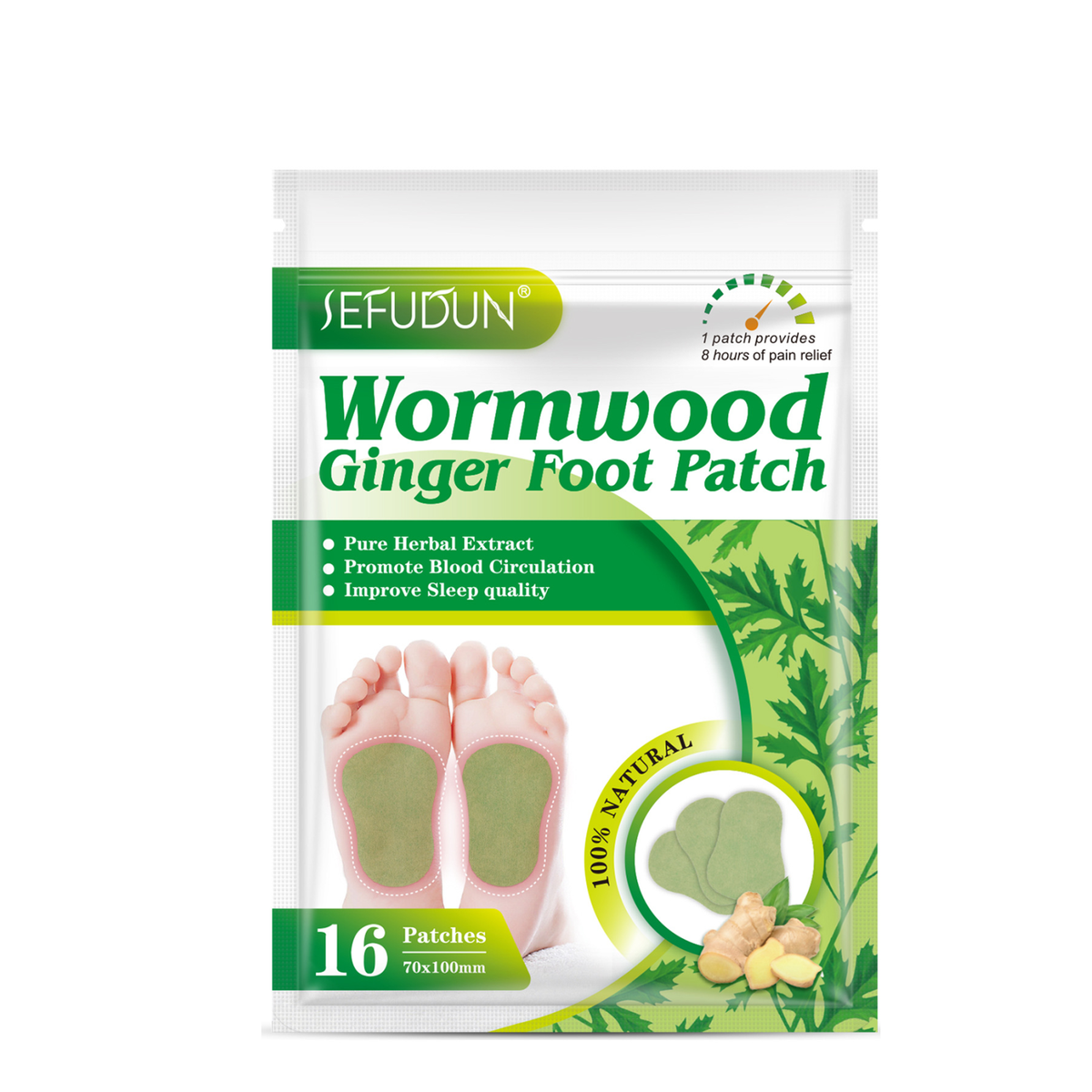 Wormwood Ginger Foot Patch Pain Relief-Promote Blood Circulation-12 Patches | Shop Today. Get it ...