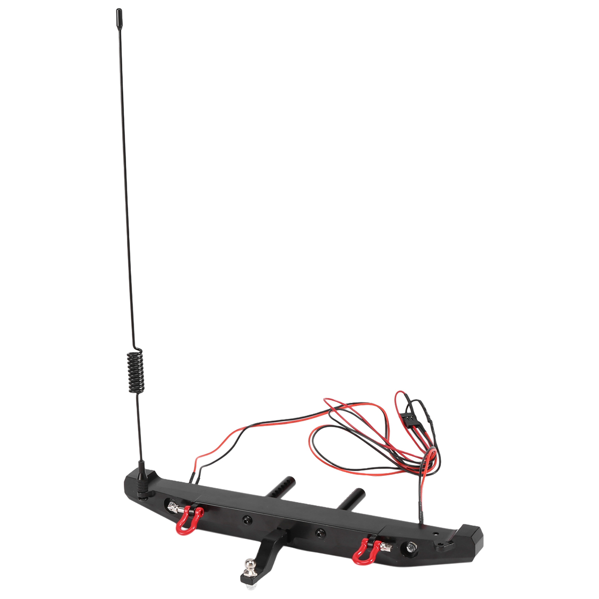 Metal Rear Bumper With Led Light Antenna Tail Hook For 1 10 Rc Car ...