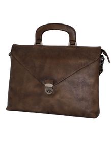 Fino 1718B-256 Full Grain Aniline Nappa Genuine Leather Messenger Bag ...