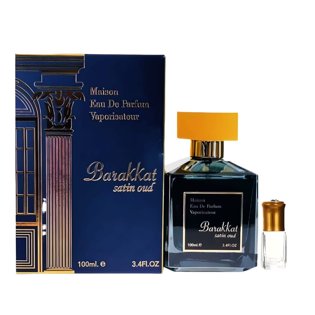 Barakkat Satin Oud Eau de Parfum - 100ml + Perfume Oil Gift | Shop ...
