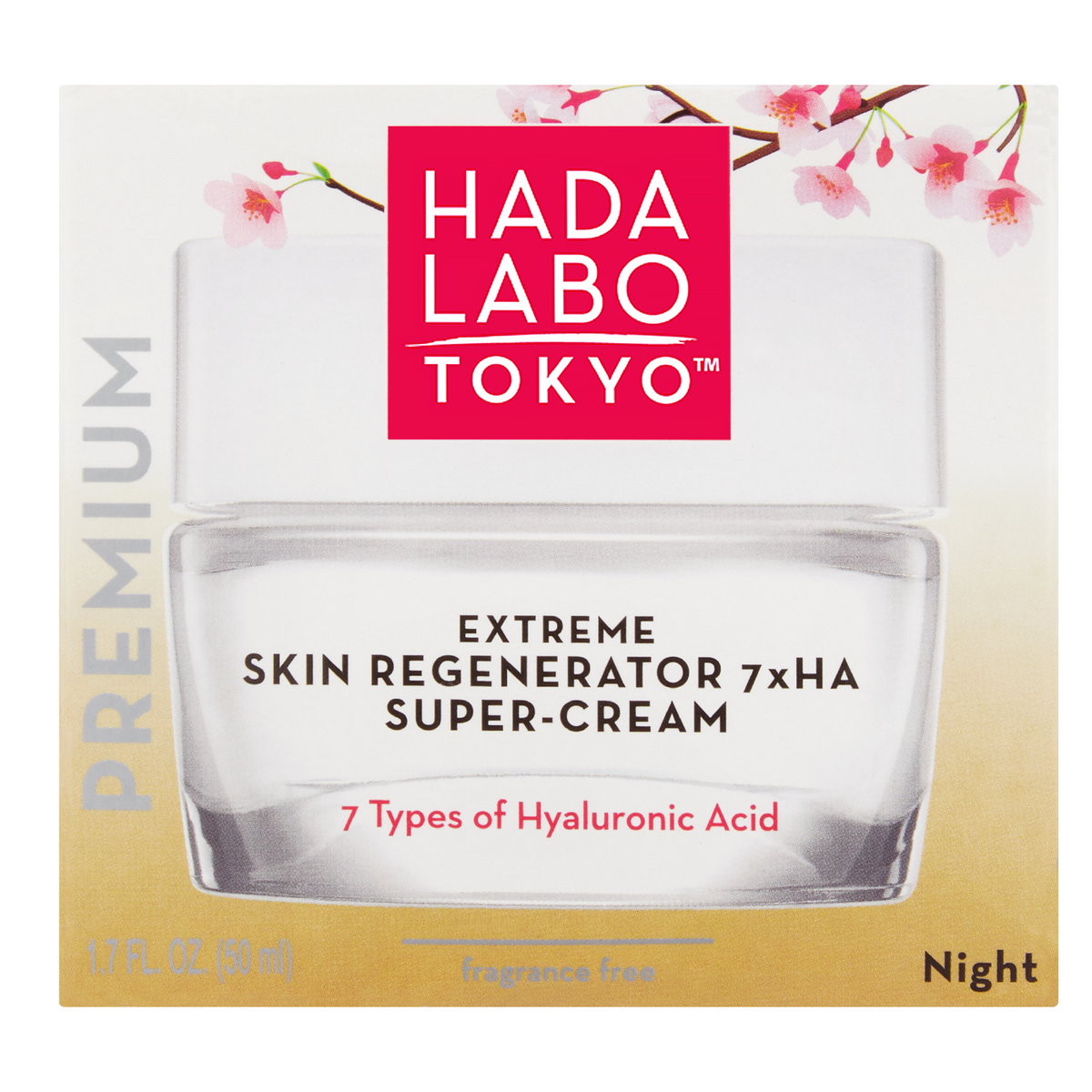 Hada Labo Premium Extreme Skin Regenerator 7X HA Super Cream 50ml ...