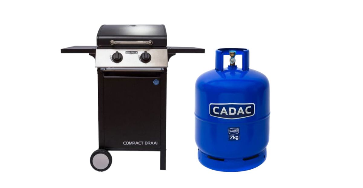2 Burner Gas Braai with 7kg Cadac Gas Cylinder | Shop Today. Get it ...