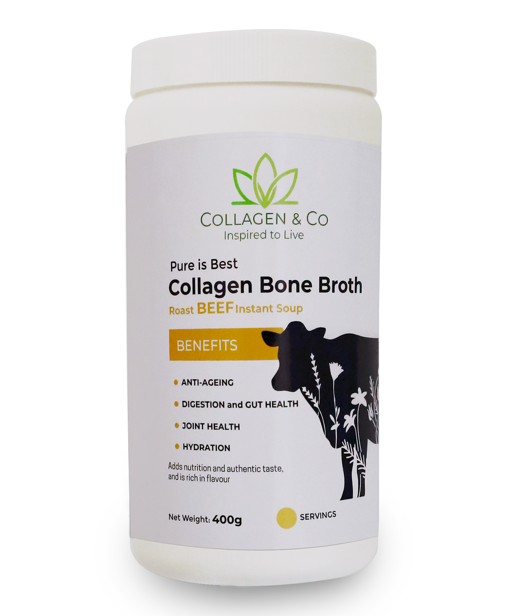 Collagen Bone Broth Roasted Beef Instant Soup 400g | Shop Today. Get it ...