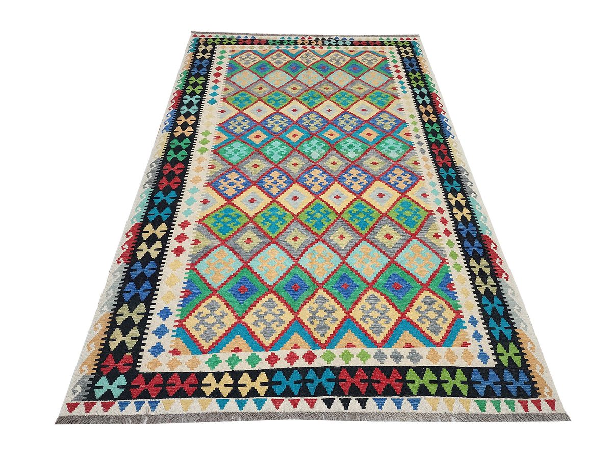 Fine QUality Afghan Handmade Kelim Carpet - 309x201cm | Shop Today. Get ...