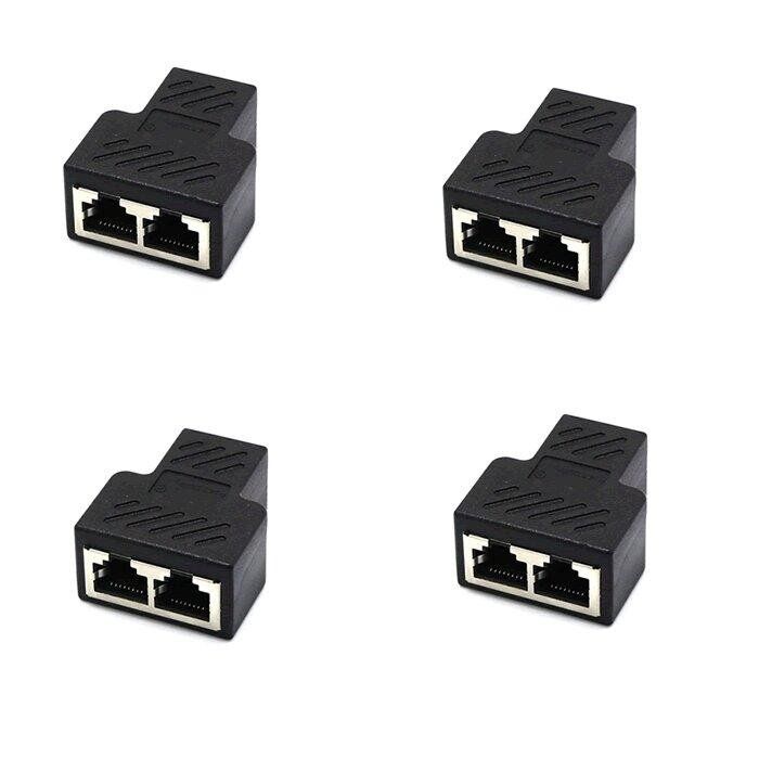 4PCS RJ45 Female Network Splitter Cable-Q-JC12 | Shop Today. Get it ...