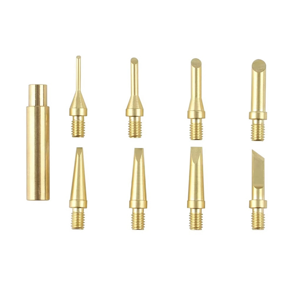 Heat Insert Nut Iron Tip Brass Hot Melt Heat Set Insert Tool Soldering ...