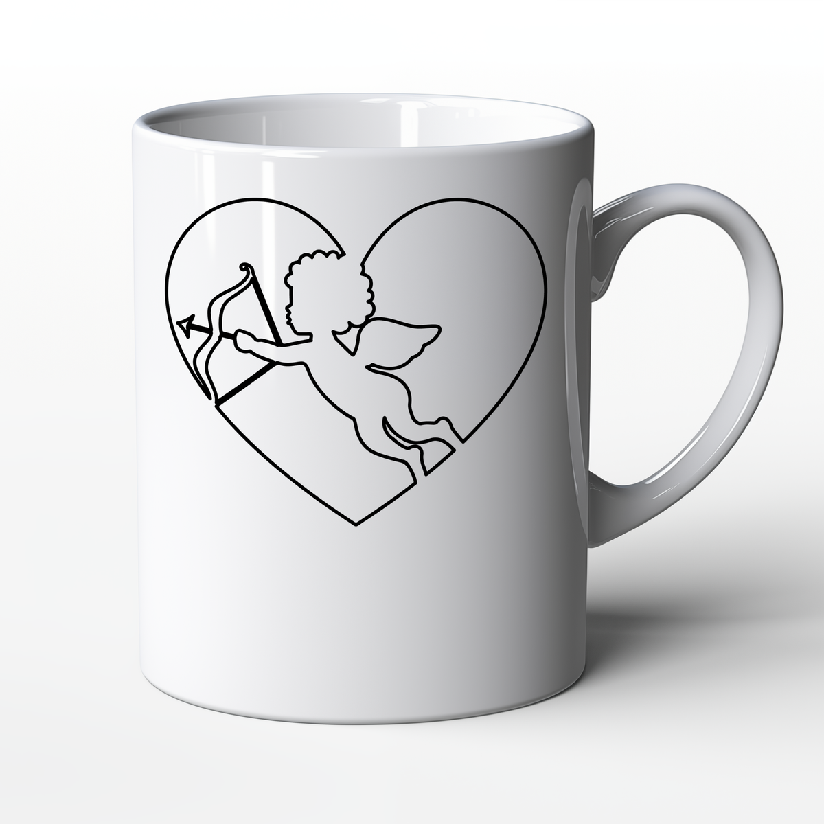 Valentines Day Love Birthday Present - PNG Cupid 128 white - 11Oz ...