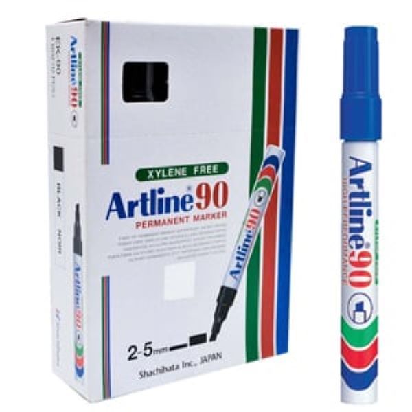 Artline - Permanent Marker Chisel Blue (Box of 12) | Shop Today. Get it ...