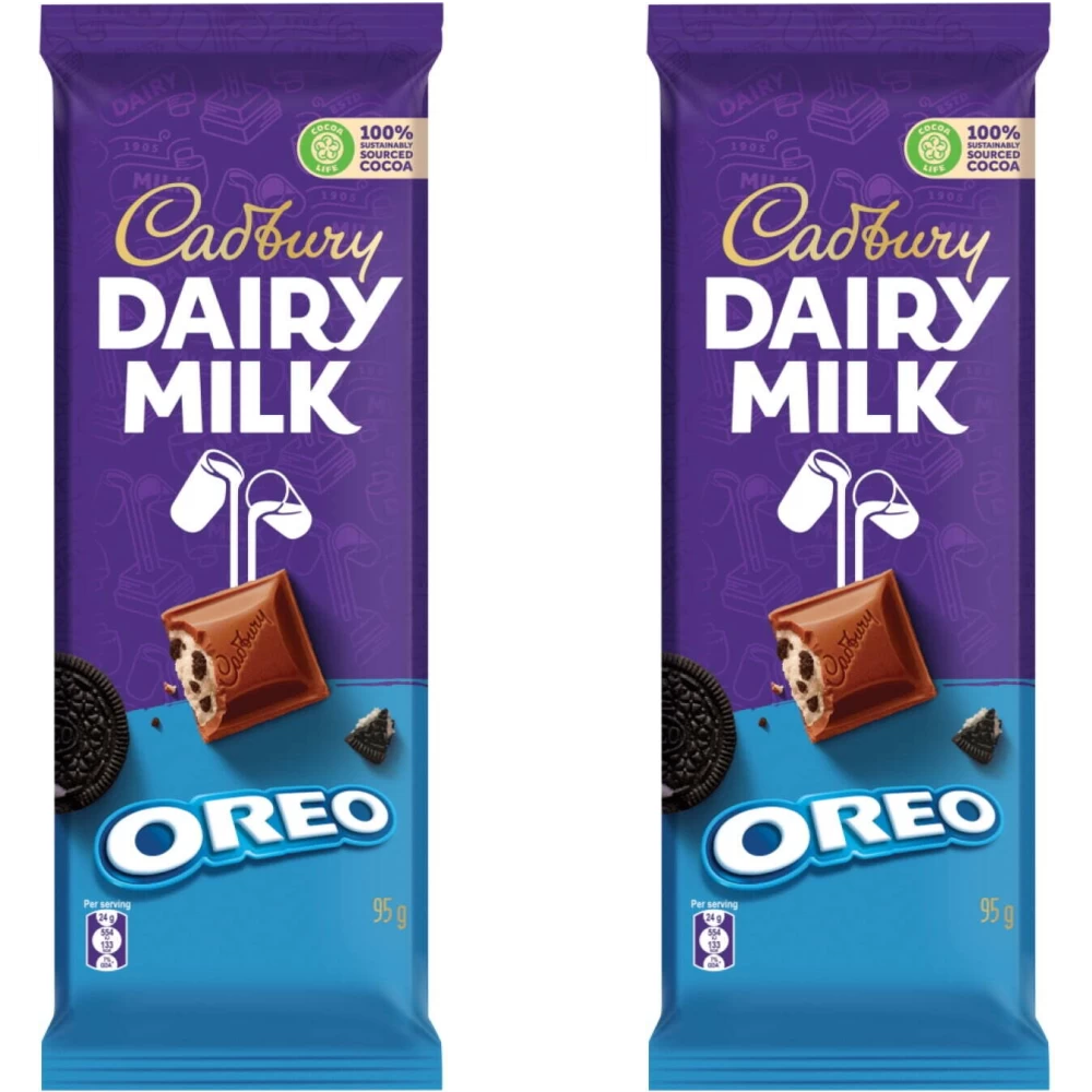 Cadbury Dairy Milk Oreo Slab 95g - Pack of 2 | Shop Today. Get it ...