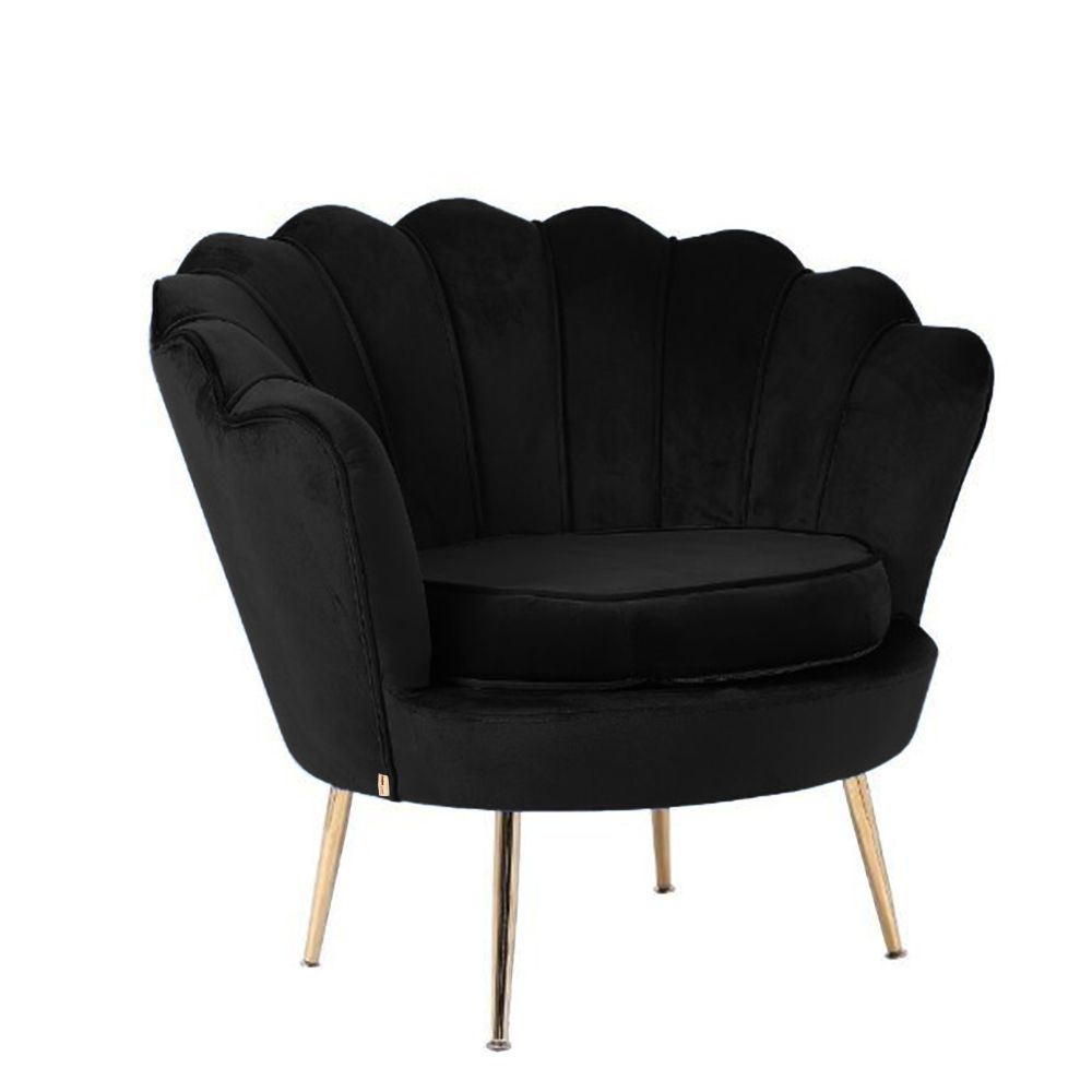 Designer Concepts Tulip Single Seater Velvet Couch | Shop Today. Get it ...