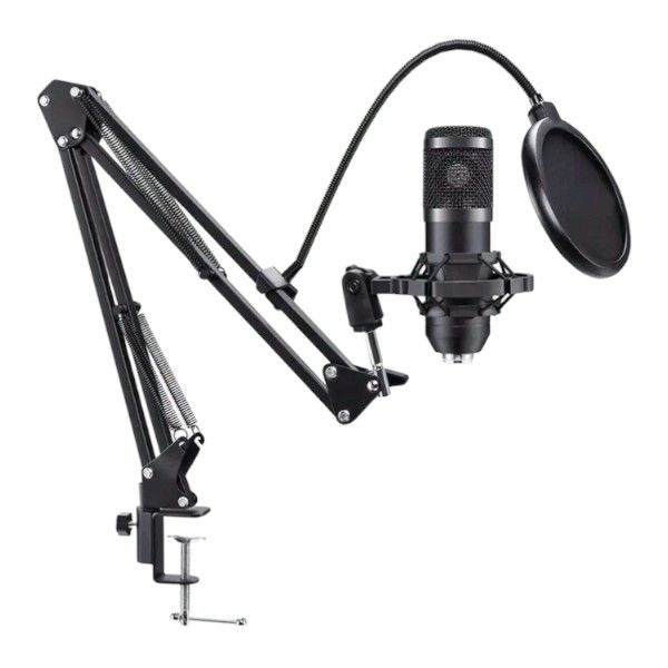 Wired Condenser Microphone With Advanced Chipset - Black | Shop Today ...