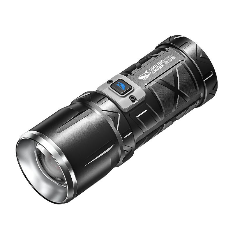 Smiling Shark 10000 Lumens Torch Rechargeable Flashlight Super Bright ...