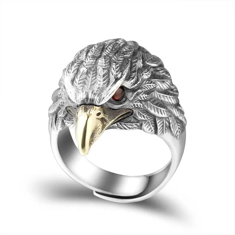 Timeless Elegance: Adjustable Eagle Ring with Iconic Eagle Design - MM ...