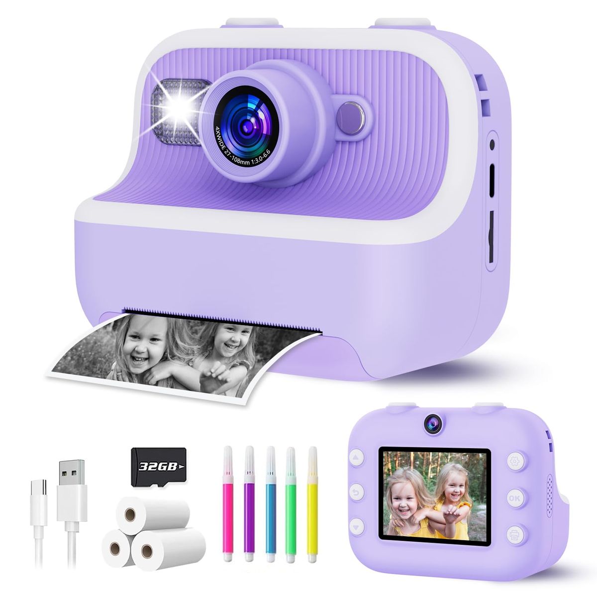 Kids Instant Print Camera - HD Digital Toy Camera with 32GB | Shop ...
