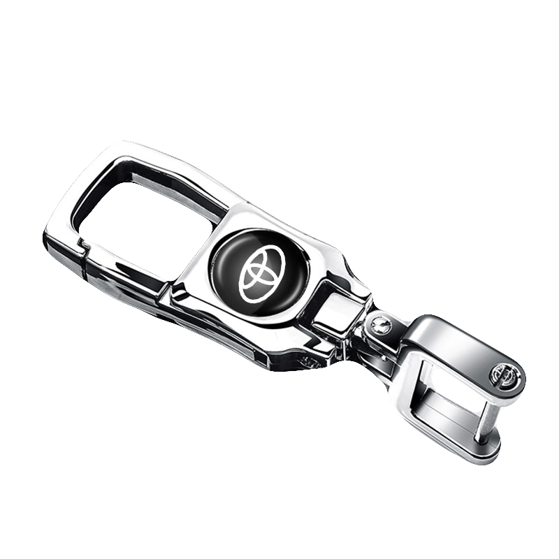 Toyota Silver Rotatable Keychain with Buckle | Shop Today. Get it ...