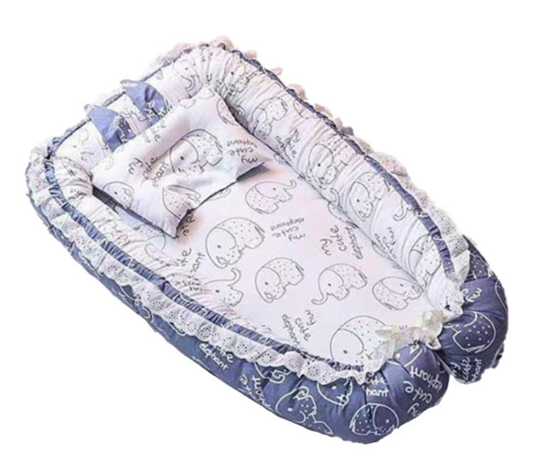 Portable Baby Bassinet - Blue Elephants | Shop Today. Get it Tomorrow ...