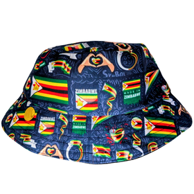 Navy Zimbabwe Zim Flag of Flags Bucket Hat | Shop Today. Get it ...