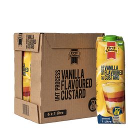 First Choice Vanilla Flavoured Custard - 1 x 6 pack (1L) | Shop Today ...