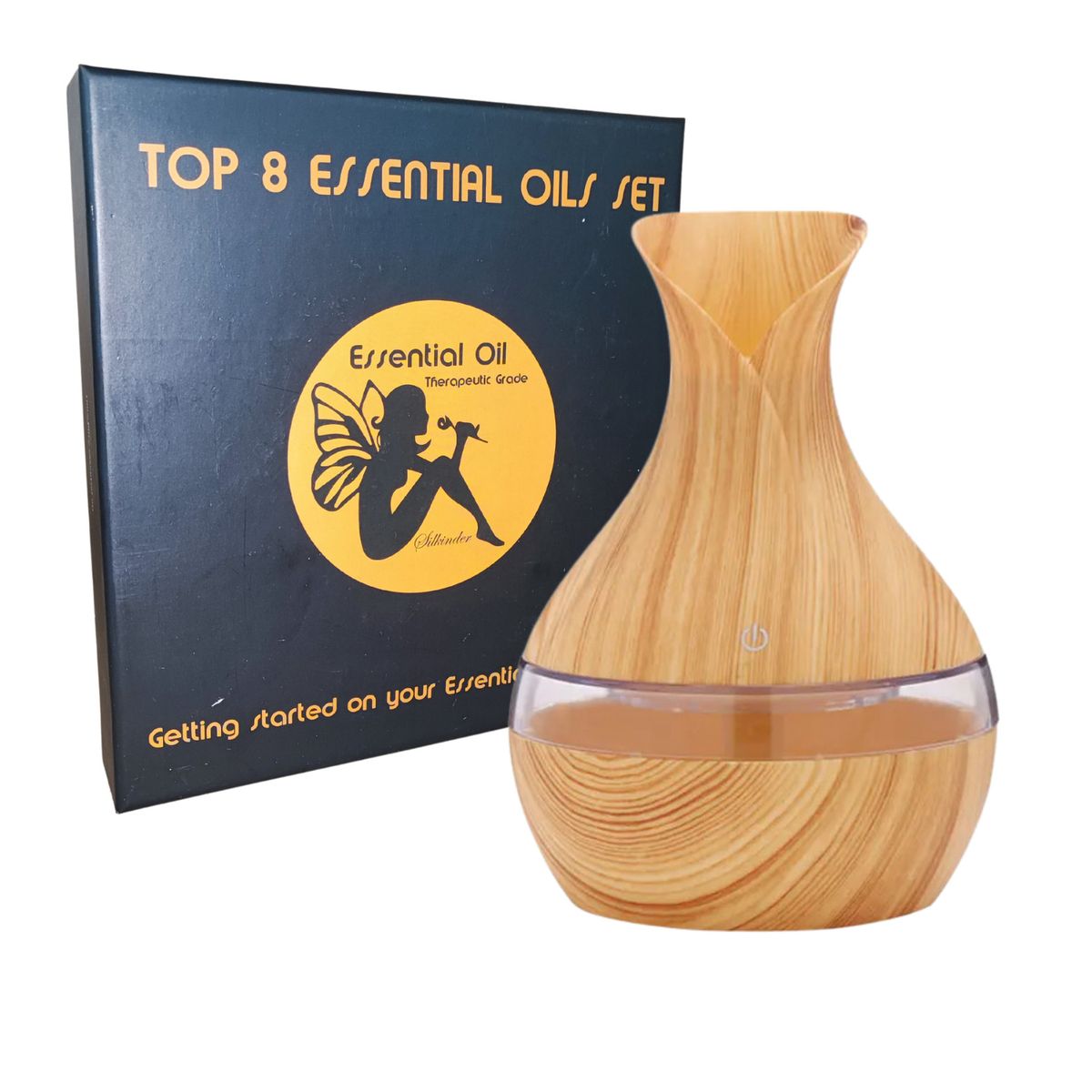 300ml Petal Inspired Upright Aromatherapy Diffuser with 8 Essential ...