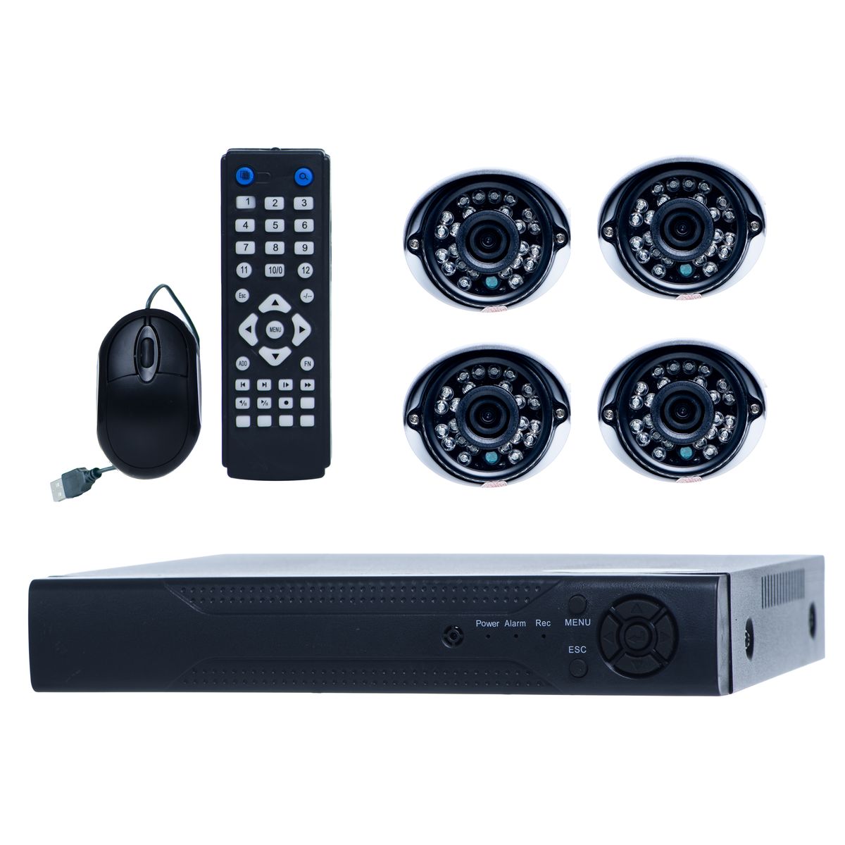 Full CCTV Security and Recording System - 4 Channel/Cameras | Shop ...