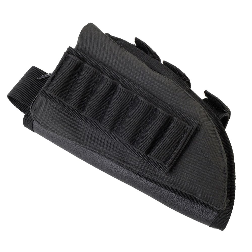 Adjustable Military Airsoft Rifle Stock Ammo Pouch for Hunting - Black ...