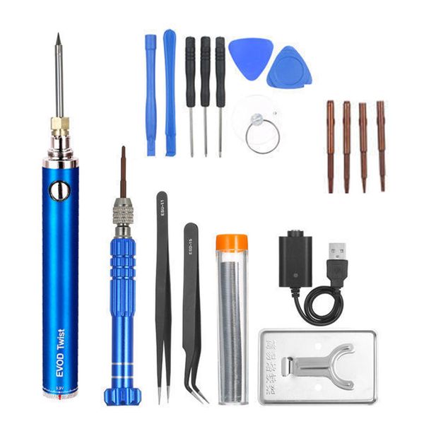Deals on 22-PIECE Soldering Iron Tool Kit Set Adjustable Temperature ...