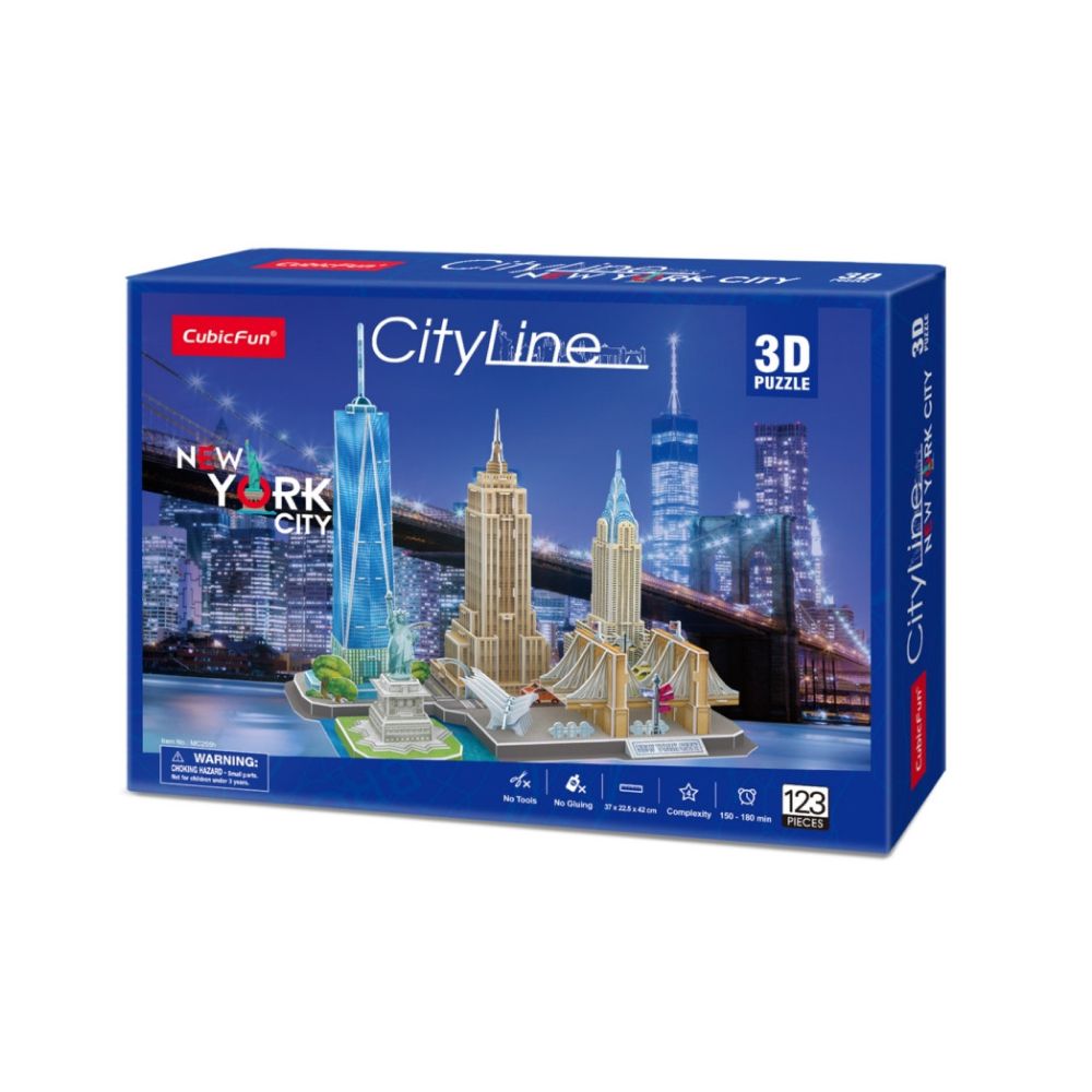 FI- 3D Puzzle City Line: New York City - 123-Piece | Shop Today. Get it ...