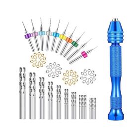 Precise Hand Drill Set 78 Pieces Micro Twist Drill Bits,Pin Vise Hand ...