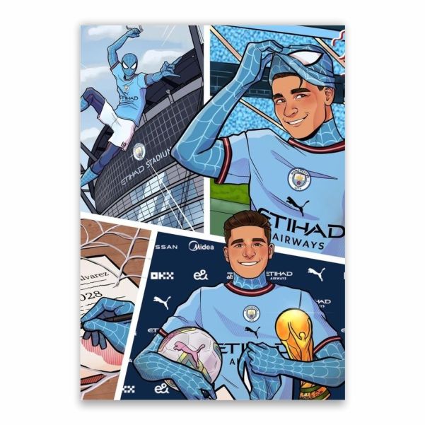 Julian Alvarez Spider-Man Poster - A1 | Shop Today. Get it Tomorrow ...