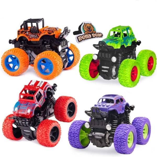 Friction Powered Big Wheel Monster 4x4 Cars - Set of 4 | Shop Today ...