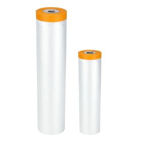 Masking Film Paint Cover-Pre-Taped Plastic Drop Sheet 2 Piece Set ...
