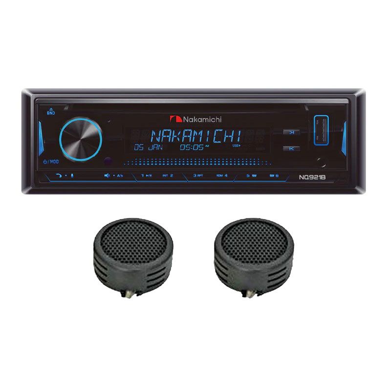 Nakamichi NQ921B DVD Bluetooth / USB / RDS Front Loader & Evo Tweeters ...