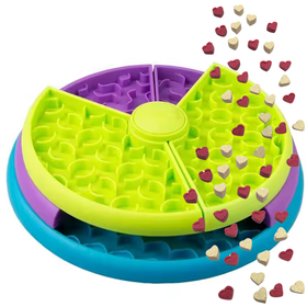 3-Layer Rotating Slow Feeder Bowl With Moisty Love Bites | Shop Today ...