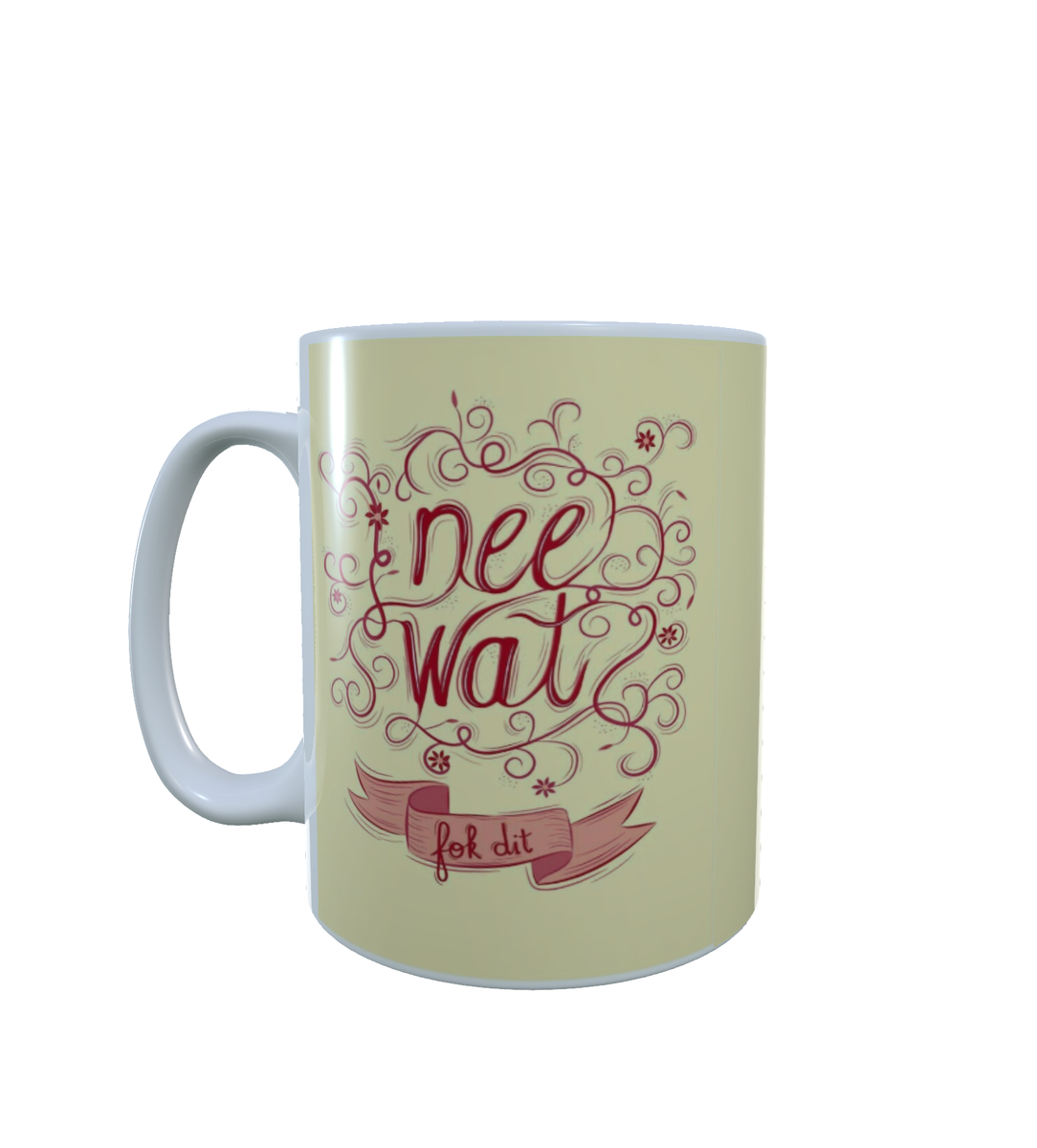 Afrikaans - Nee Wat F Dit - Aesthetic - Coffee Mug | Shop Today. Get it ...