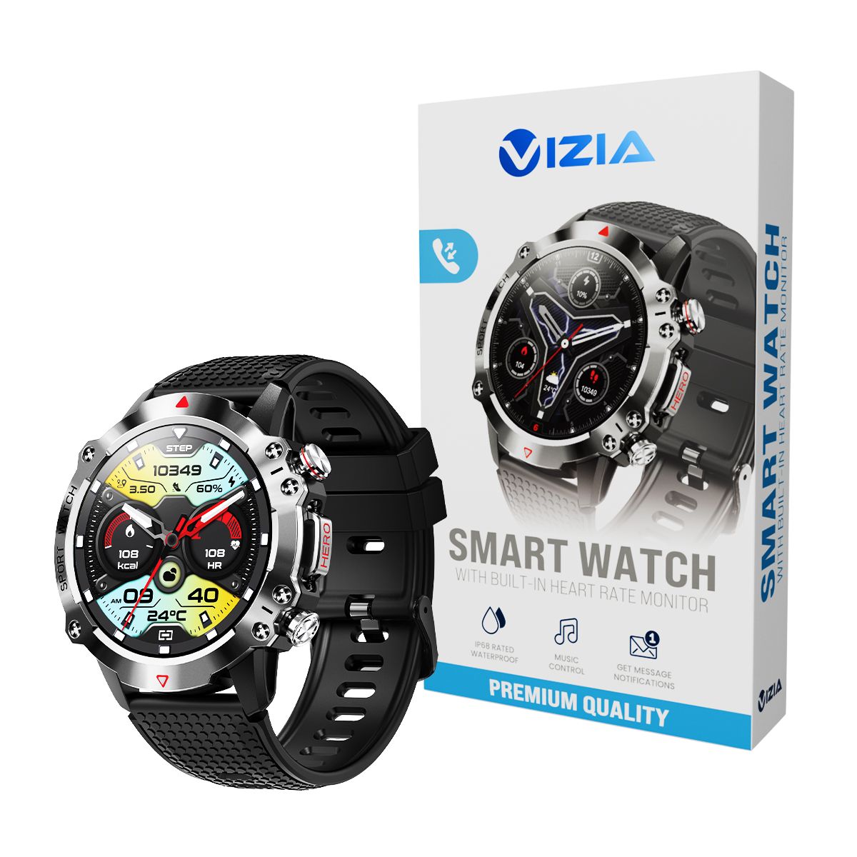 Vizia Titan Series Smartwatch with Bluetooth Calling and Fitness ...