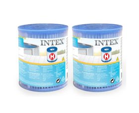 2 Pieces Intex Type H Pool Filter Cartridge 330GPH (1.250L/HR) | Shop ...