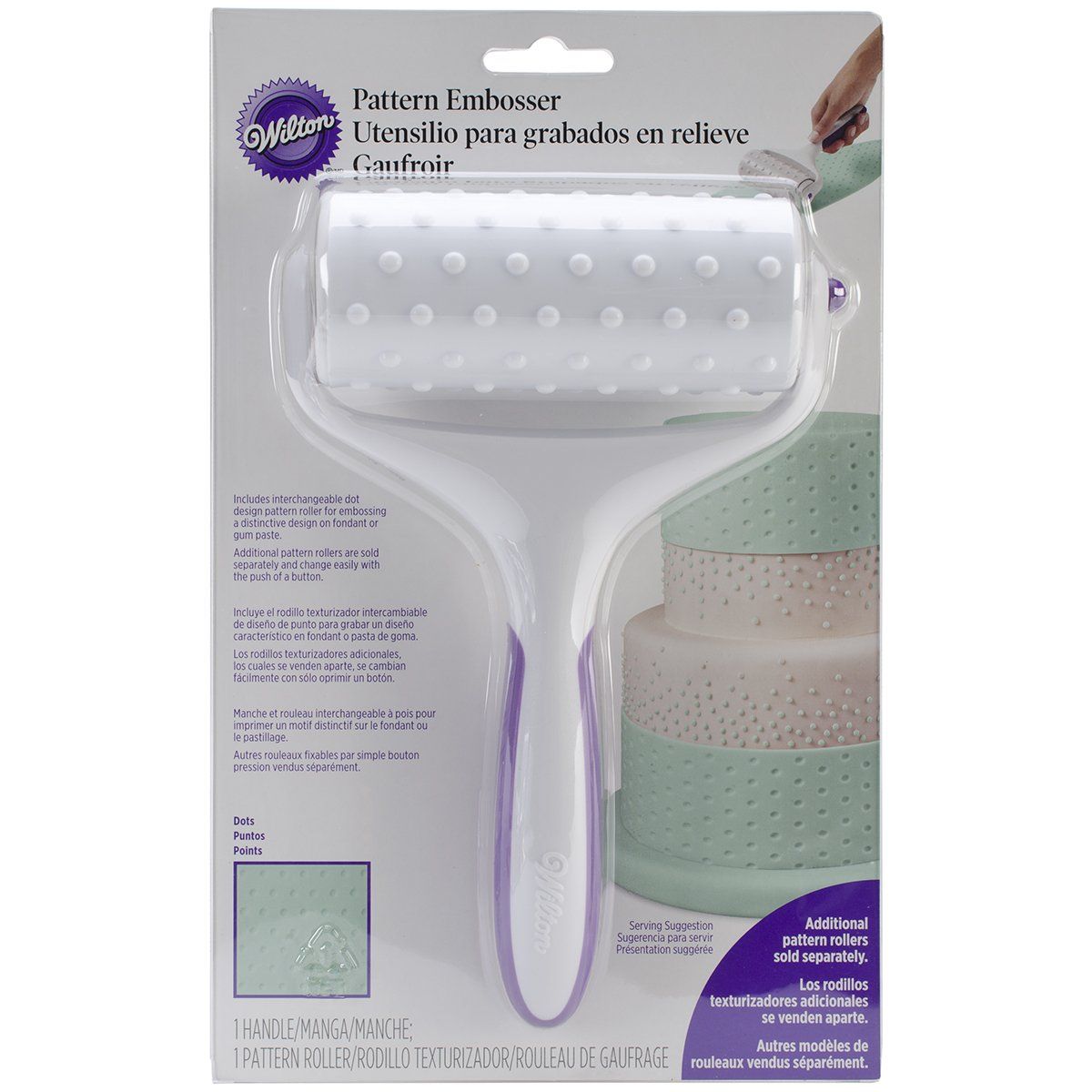 Wilton #1340 Pattern Embosser Cake Decorating Fondant Gum Paste Tool ...