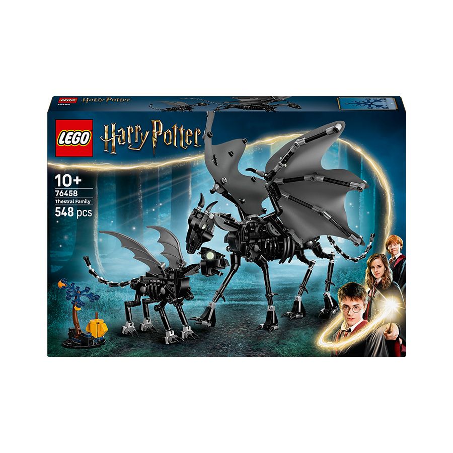 LEGO Harry Potter Thestral Family, Mythical Creature Toy Figures 76458 ...
