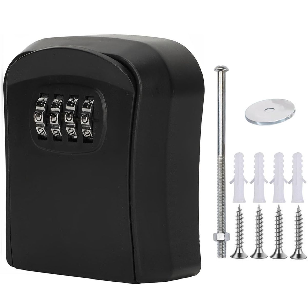Wall-Mounted 4-Digit Combination Key Lock Safe Box | Shop Today. Get it ...