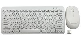 Dat 2.4Ghz Wireless Keyboard 29cmx13cm and Mouse Set-White | Shop Today ...