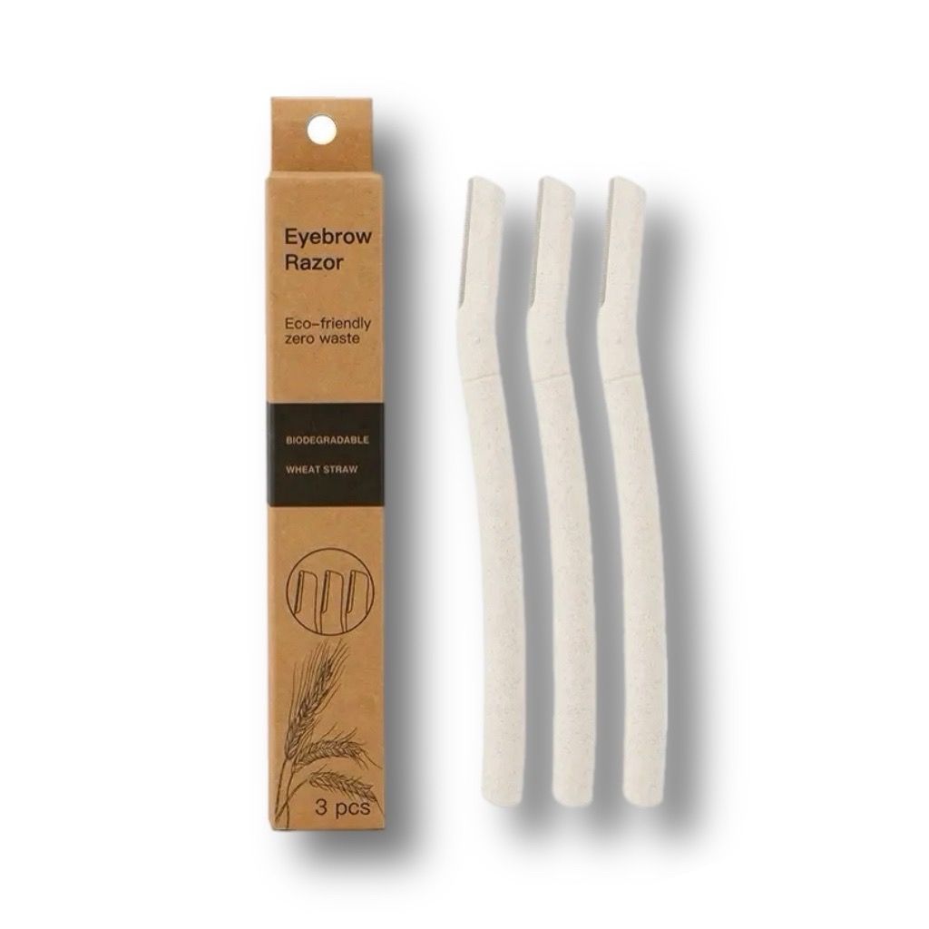 EcoSleek: Swedish Steel Eyebrow & Facial Razors - Gentle, Green ...