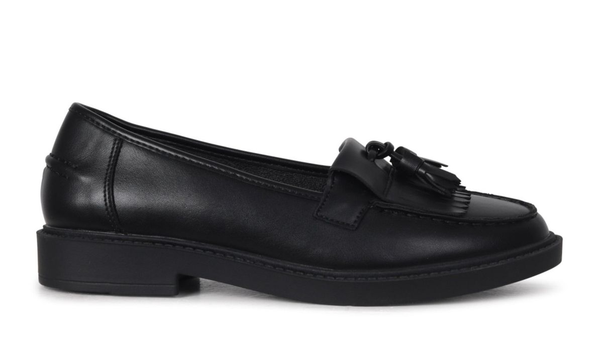 Linzi Ladies - Kassidy Wide Fit Collection Loafers - Black PU | Shop ...