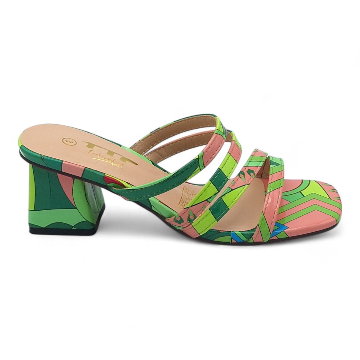 TTP Women Colourful Strappy Slip On Sandals JSF132 | Shop Today. Get it ...