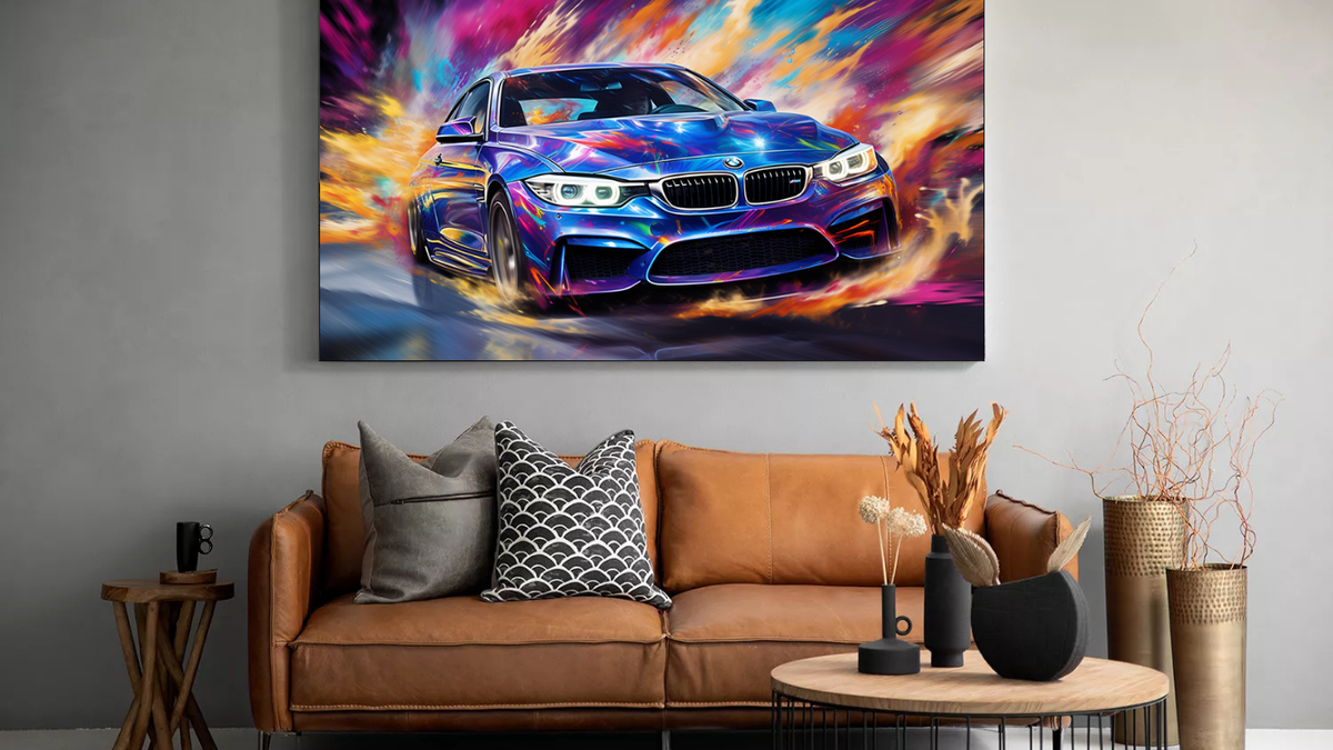 Canvas Wall Art - Dynamic Drift Fusion Abstract - MT0125 | Shop Today ...