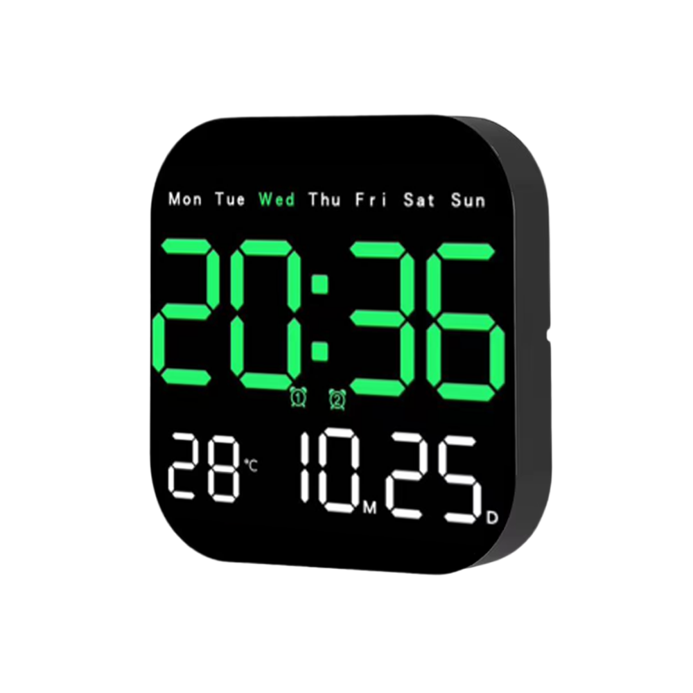 LED digital brightness wall clock adjustable timer alarm clock | Shop ...