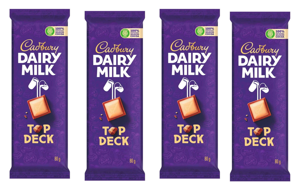 Cadbury Dairy Milk Top Deck 80g - Pack of 4 | Shop Today. Get it ...