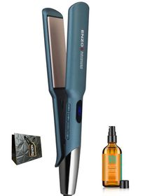 Enzo - Titanium Plate Hair Straightener with Macadamia Oil & Noviq Bag ...